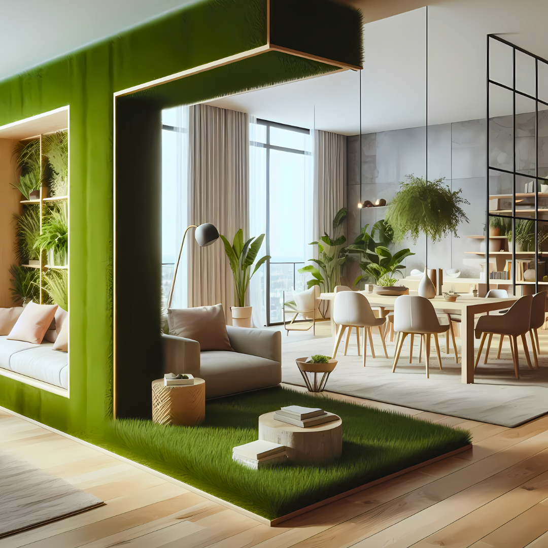 7 Inspiring Living Room Artificial Grass Wall Design Ideas to Transform ...